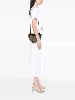 Stella McCartney 2010-2026 S Wave Canvas Frayme Satchel