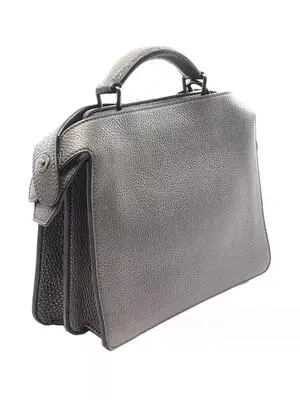 Fendi 2000-2010 Mini Leather Peekaboo Iseeu Satchel - Brown