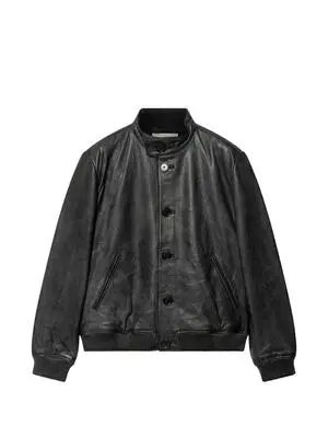 Zadig&Voltaire Lonni Grained Leather Jacket - Black