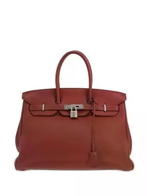 Hermès 2010 35 Birkin Tote Bag - Red