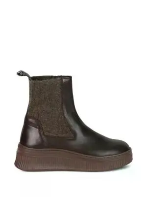 VOILE BLANCHE Flaurence Panelled Boots - Brown