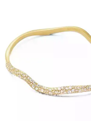 MISSOMA Molten Snow Ripple Hinged Bangle