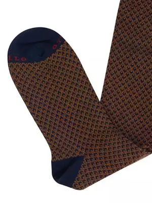 GALLO Geometric-patterned Knee-high Socks