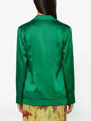 FORTE_FORTE Fringe-trim Silk Blouse