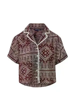 Veronica Beard Ilene Bandana-print Shirt