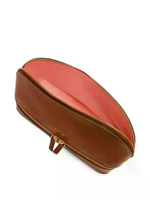 THE BRIDGE Leather Make-up Bag - Brown
