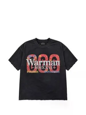 WARMAN Distressed Logo-print T-shirt