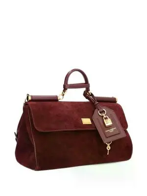 Dolce & Gabbana Medium My Sicily Handbag In Split Calfskin