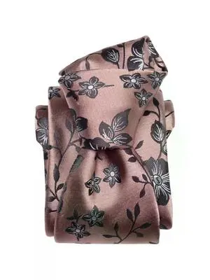 ELIZABETTA Silvio Floral-jacquard Tie