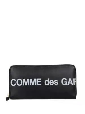 Comme Des Garçons Logo-print Leather Wallet - Black