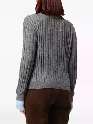 ELEH Ribbed-knit High-neck Sweater