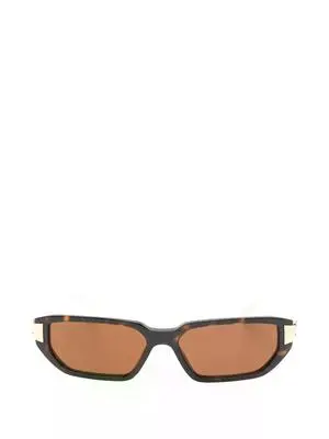 Cartier Panthère De Rectangle-frame Sunglasses - Brown