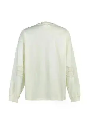 BREATH Logo-embroidered Long-sleeve T-shirt - Neutrals