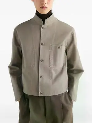 LEMAIRE Stand-collar Jacket In Heavy Cotton Twill