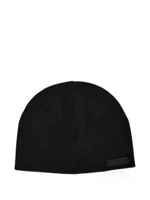 BREATH Eagle Embroidered Beanie Hat - Black