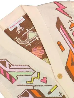WALTER VAN BEIRENDONCK Stop War Patterned-intarsia Vest