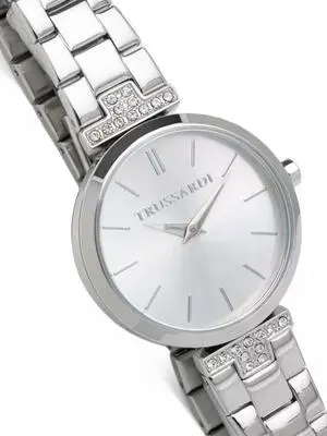 TRUSSARDI Crystal-embellished 30mm Watch