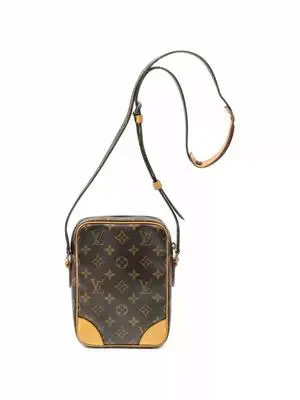 LOUIS VUITTON Danube Monogram Zip-fastening Cross Body Bag - Brown