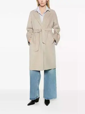 Max Mara Cashmere Robe Coat Sand