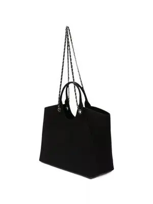 Karl Lagerfeld Rue St-guillaume Chain Tote Bag - Black