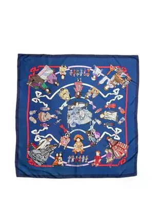 Hermès Hello Dolly Scarf - Blue