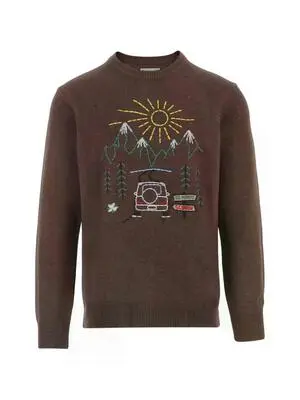 MC2 SAINT BARTH Heron Mountain-embroidery Sweater