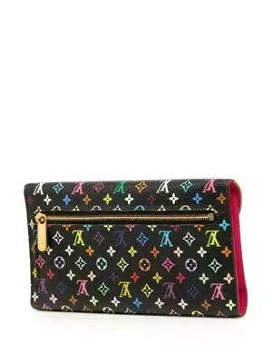 LOUIS VUITTON 2011 Takashi Murakami Monogram Multicolore Eugenie Wallet Long Wallets