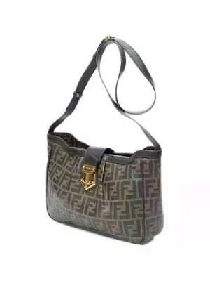 Fendi Zucca Buckle Zip-fastening Cross Body Bag
