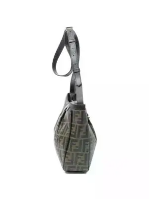 Fendi Zucca Buckle Zip-fastening Cross Body Bag