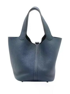 Hermès 2024 Clemence Picotin Lock 22 Handbag - Blue