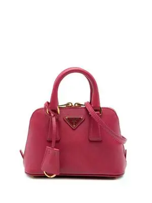 Prada 2000-2013 Mini Saffiano Lux Promenade Satchel