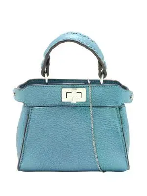 Fendi 2000-2010 Nano Nappa Peekaboo Satchel