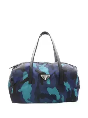 Prada 2013-2026 Stampato Satchel - Blue