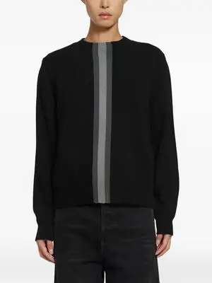 Gucci Stripe-detail Wool Sweater - Black