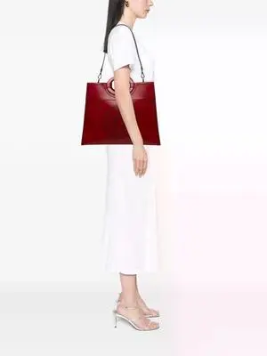 Fendi 2010-2026 Medium Perforated Leather Runaway Tote Satchel