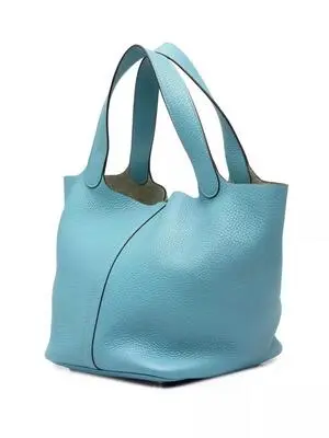 Hermès 2016 Clemence Picotin Lock 18 Handbag - Blue