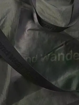 AND WANDER Ripstop Logo-print Tote Bag