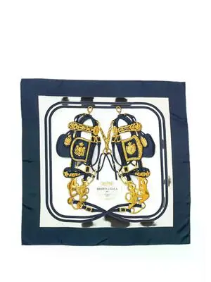 Hermès Brides De Gala Silk Scarf - Blue