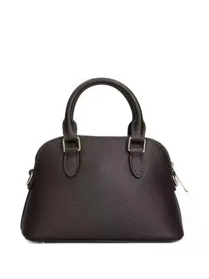 LANCASTER Sierra Jia Grained-leather Tote Bag - Brown