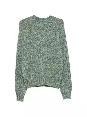 BALLANTYNE Marl-knit Raglan-sleeve Sweater