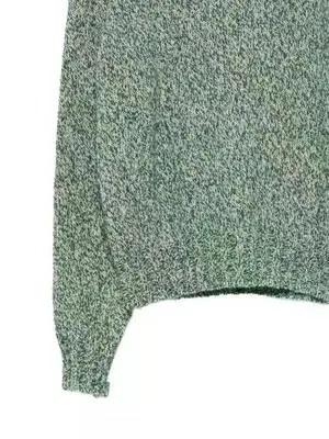 BALLANTYNE Marl-knit Raglan-sleeve Sweater
