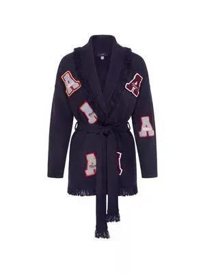 Alanui A-patch Belted Cardigan