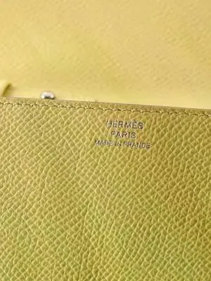Hermès Clic Wallet On Strap Verso Epsom 16 Crossbody Bag - Yellow