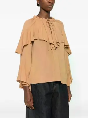 Ba&sh Betty Ruffled Tiered Blouse