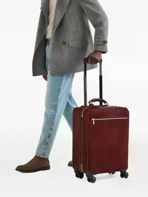 Brunello Cucinelli Suede Suitcase - Red