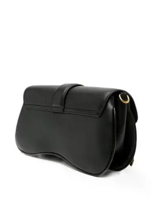 Just Cavalli Snake-plaque Pleated Cross Body Bag