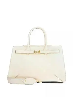 Tyler Ellis Winnie 34 Leather Tote Bag - White