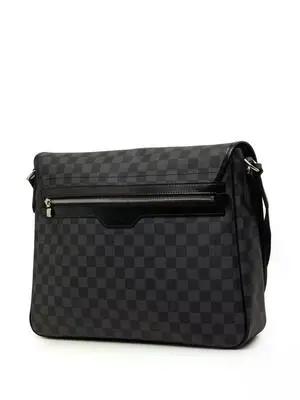 LOUIS VUITTON 2010 Damier Graphite Daniel Gm Crossbody Bag - Black