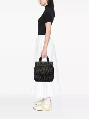 Fendi 2000-2010 Zucca Canvas Foldable Tote Bag
