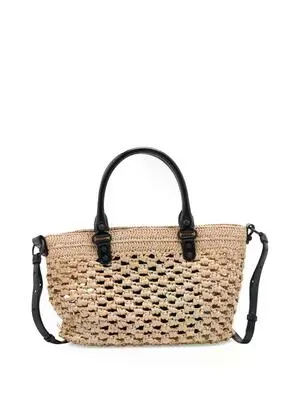 Balenciaga 2021-2026 Raffia Le City Satchel